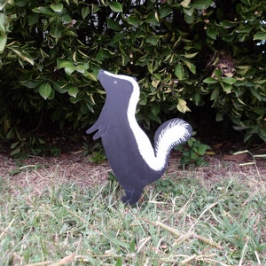 Skunk Yard Stake Wood Outdoor Decoration - Etsy