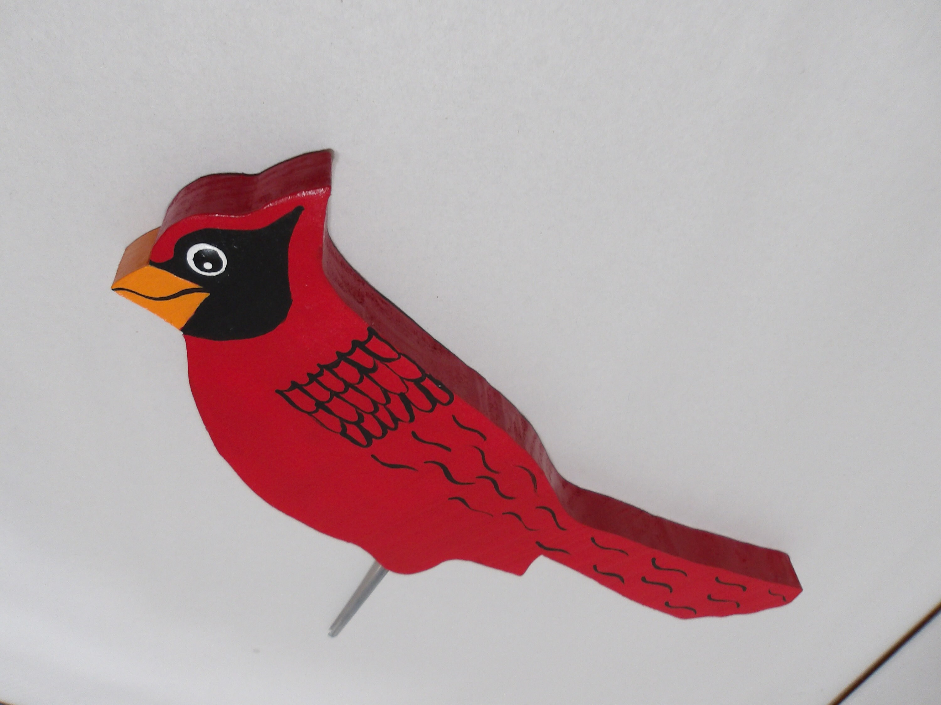 Cardinal Garden Stake: Yard Decoration - Etsy