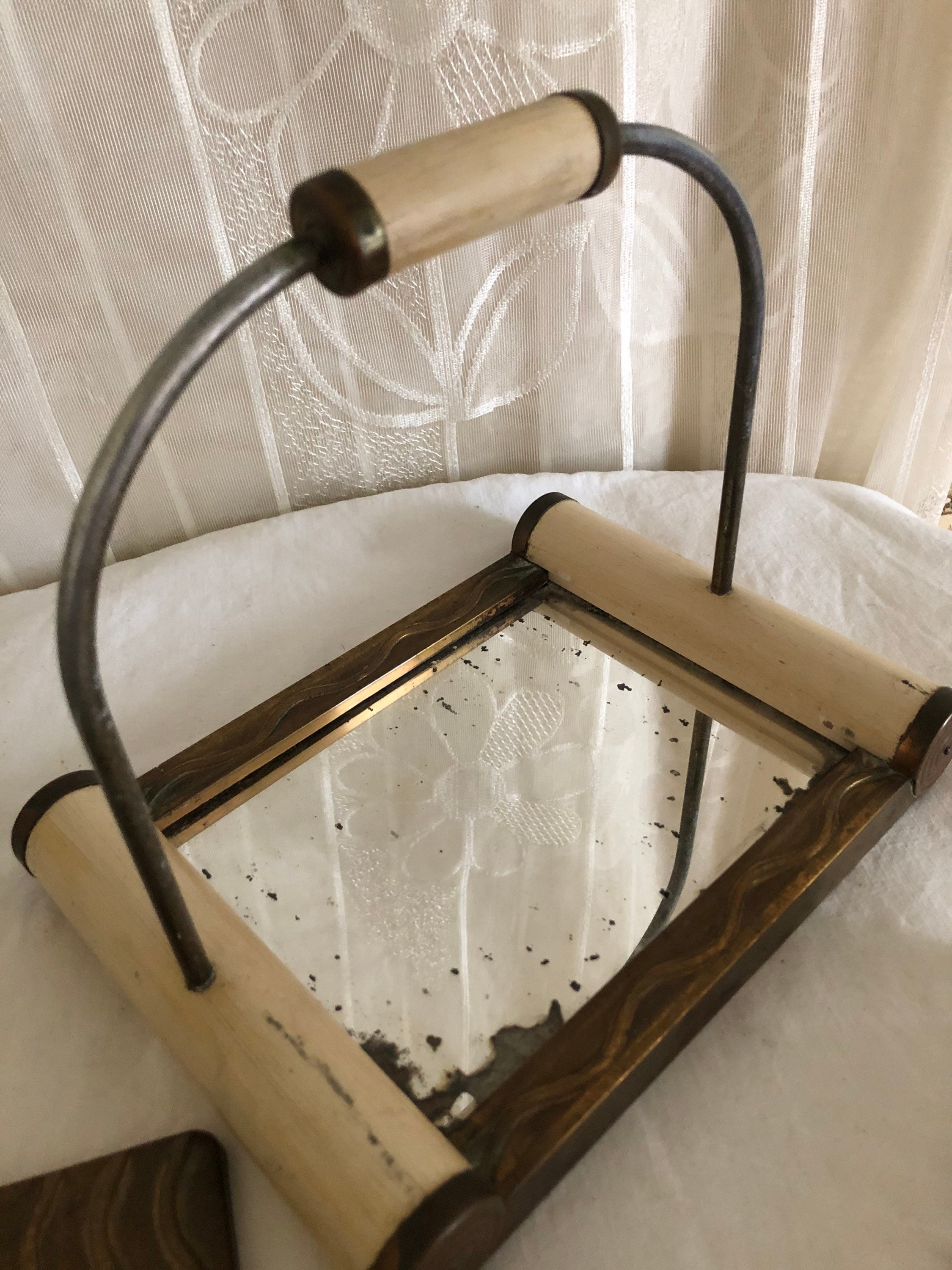 French Art Deco Butter Dish 1930s Period / Glass / Bone / - Etsy