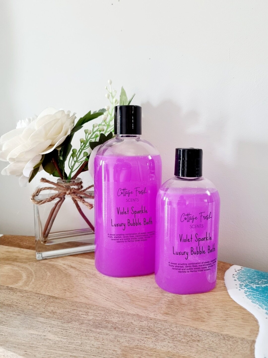 Violet Sparkle Luxury Bubble Bath - Available in Two Sizes - Etsy UK