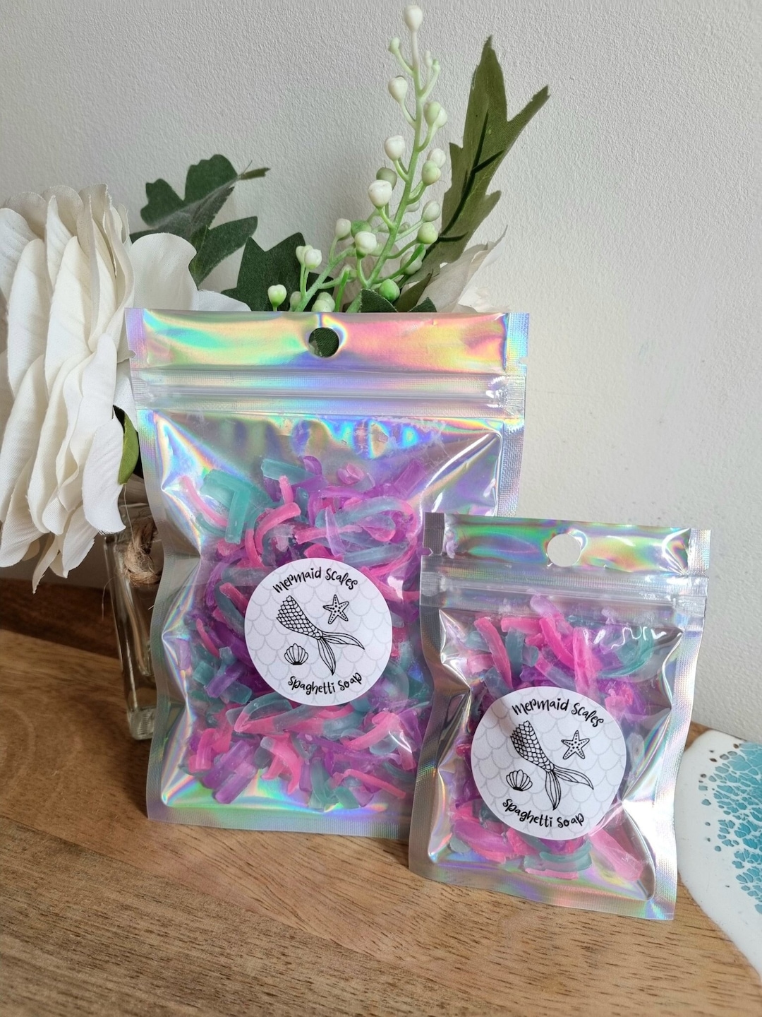 Mermaid Themed Spaghetti Soap: Novelty Bath Gift / Stocking or Party ...