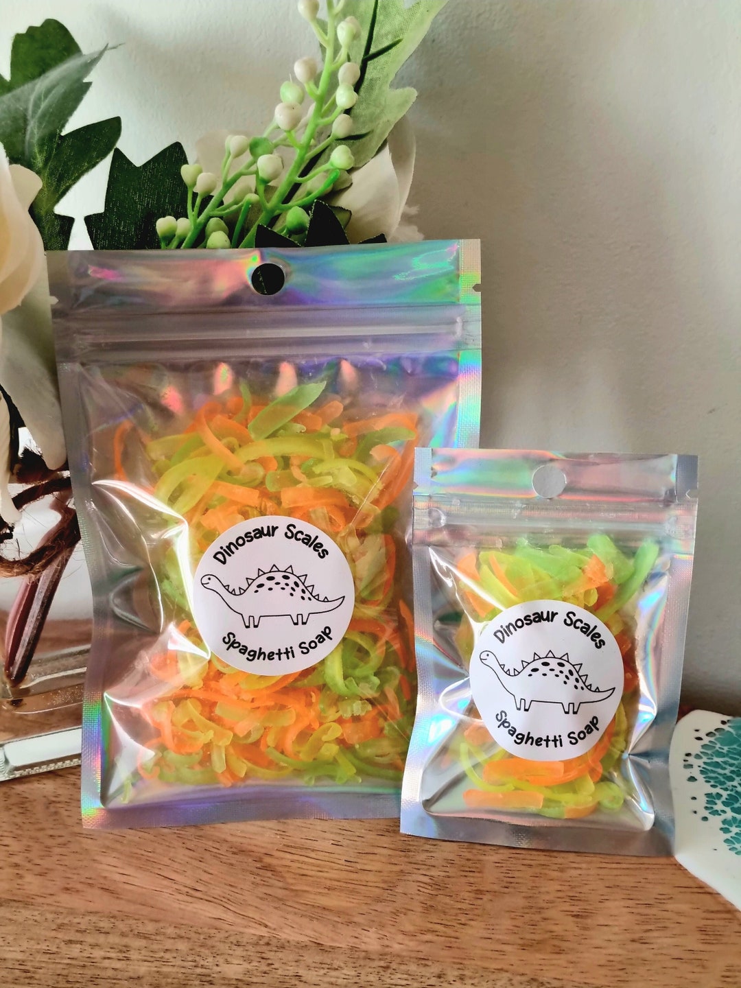 Dinosaur Themed Spaghetti Soap: Novelty Bath Gift - Etsy UK