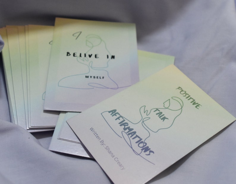 Positive Affirmation Cards to Help Speak Positive With Self- for All ...