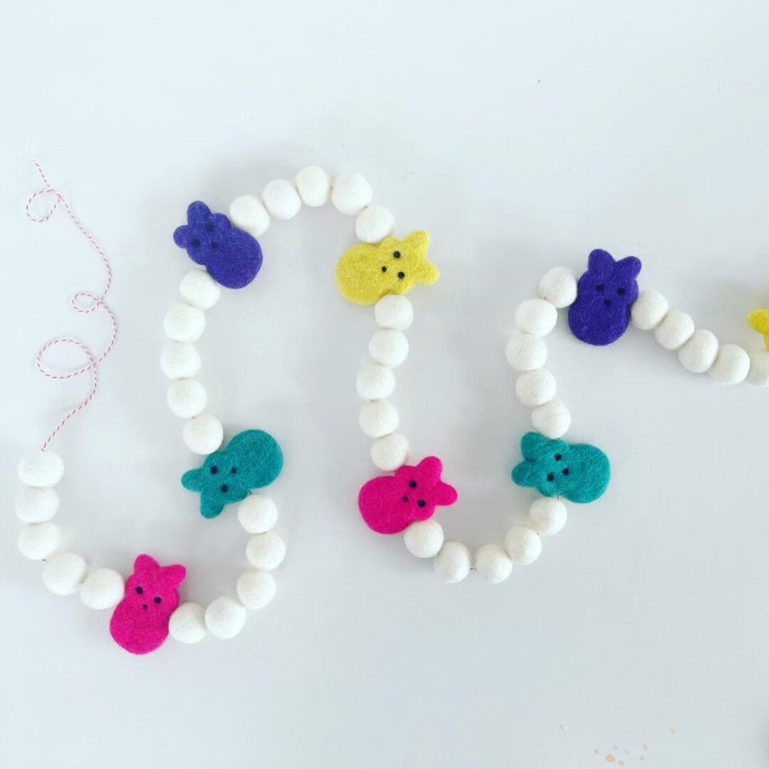 Easter Garland Spring Peep Garland Easter Tiered Tray Decor - Etsy