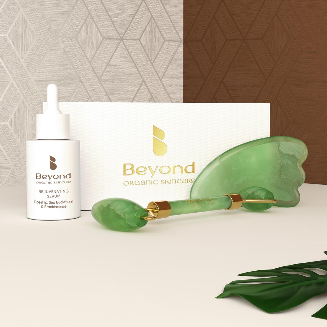 Rejuvenating Serum 30ml Gift Set With Green Jade Gua Sha & Massage ...