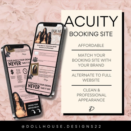 ACUITY SITE DESIGN Acuity Theme Premade Website Template - Etsy