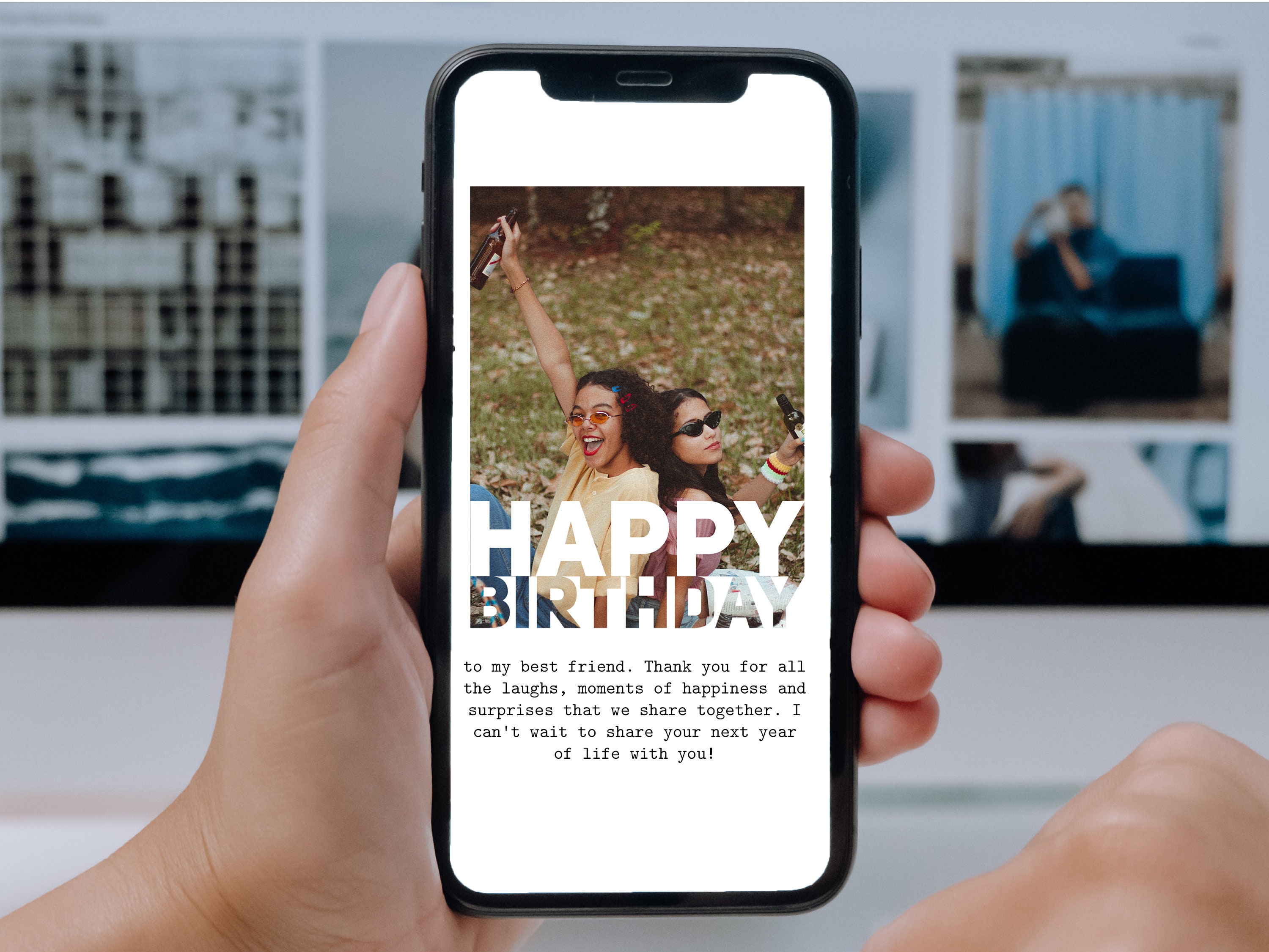 Electronic Birthday Card, Digital Birthday Card, Personalized Ecard ...