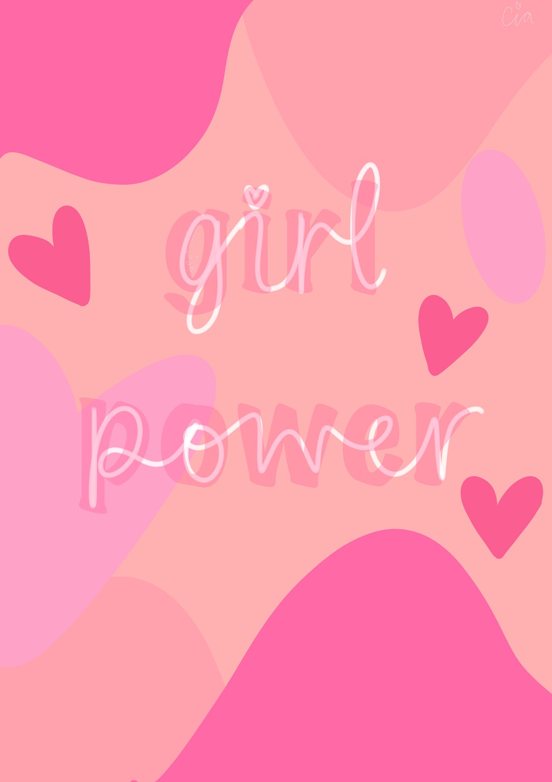 GIRL POWER in Pink - Etsy