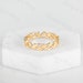 Cottagecore Leaf Solid Gold Couple Ring ,organic 14K Gold Floral ...