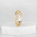 Cottagecore Leaf Solid Gold Couple Ring ,organic 14K Gold Floral ...