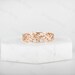 Cottagecore Leaf Solid Gold Couple Ring ,organic 14K Gold Floral ...