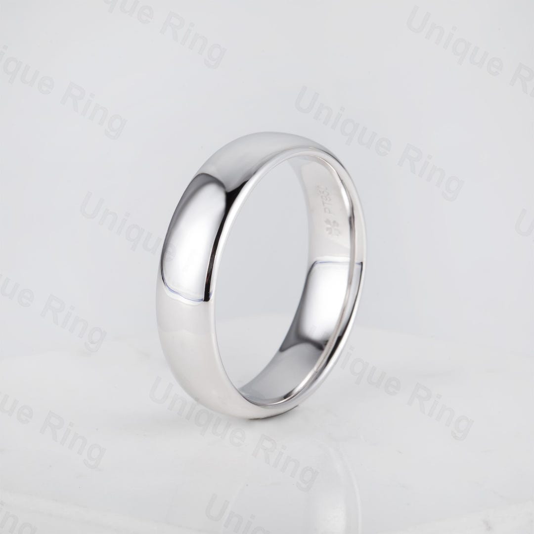 Men's Band Ring, Comfort Fit Ring, Classic Solid Gold Wedding Ring,14k ...