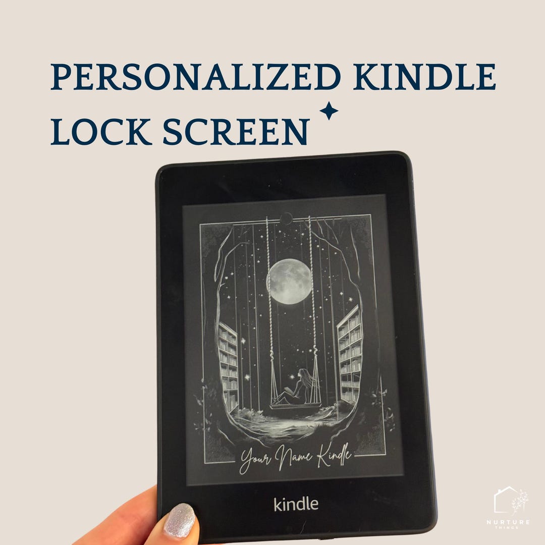 Personalized Kindle Lock Screen, Custom Name Screen Saver Wallpaper ...