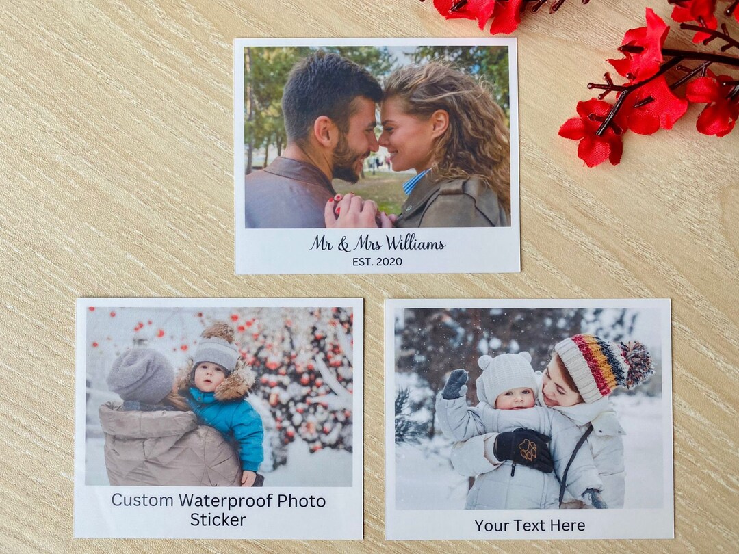 Custom Waterproof Photo Sticker Personalized Photo Stickers Custom ...