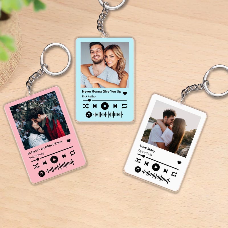 Music Keychain - Etsy