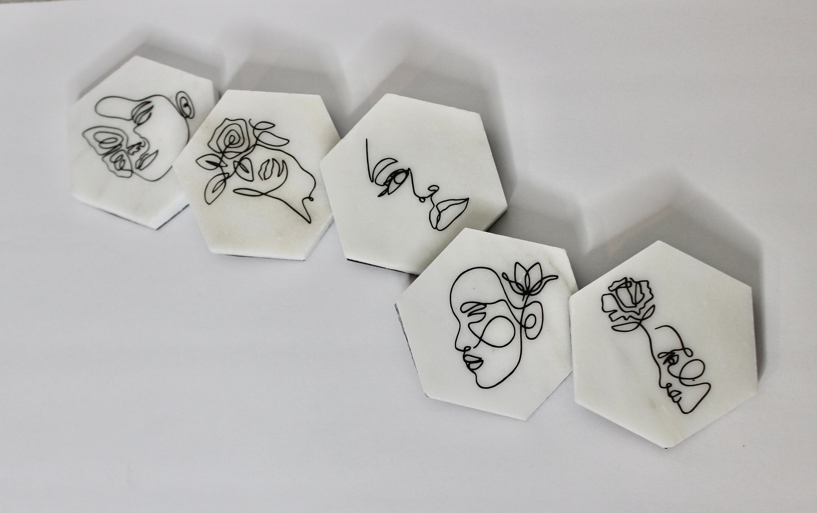 Abstract Marble Tile Sewing Pattern Weights Set of 5 3 - Etsy