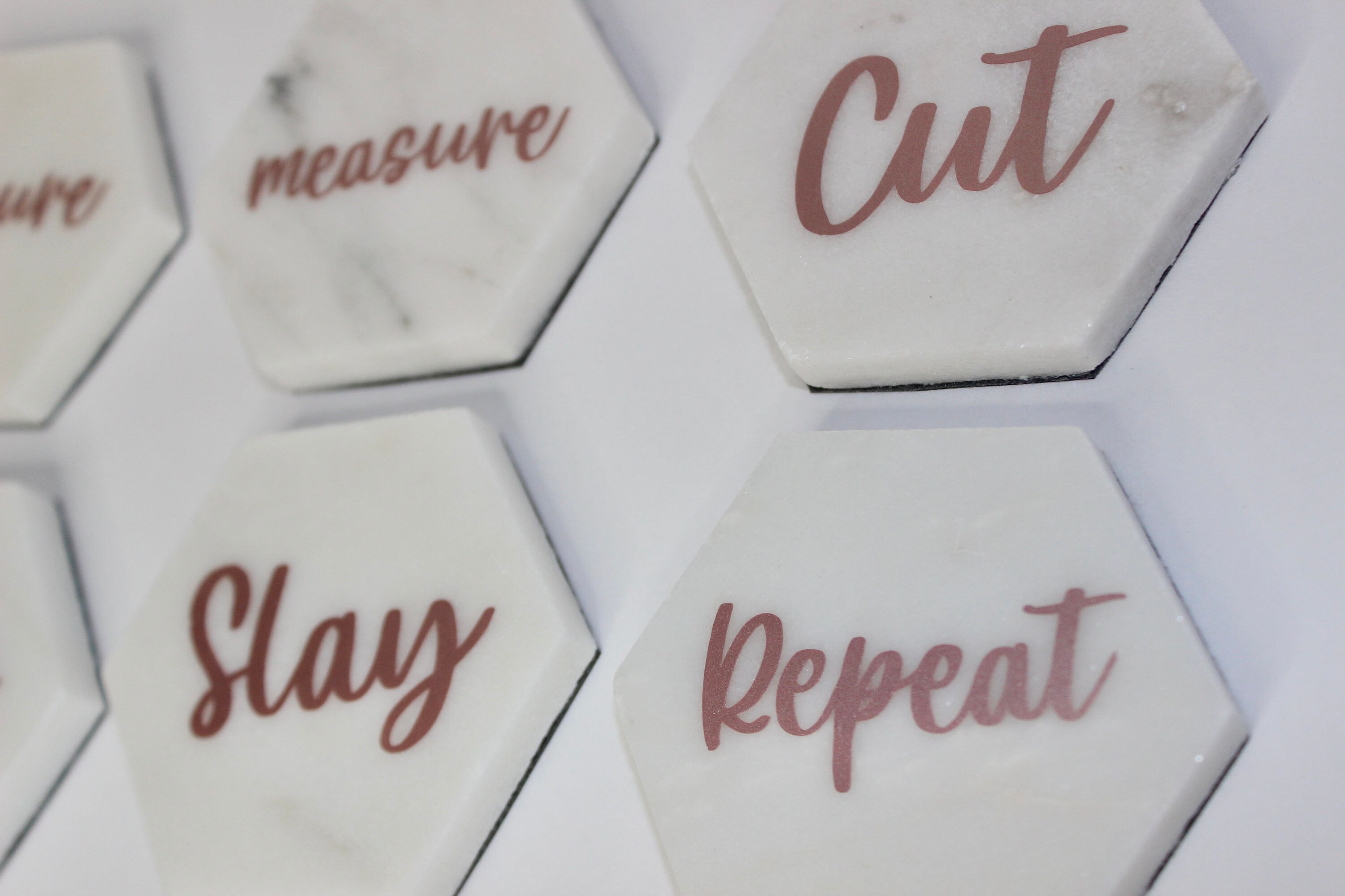 Marble Tile Sewing Pattern Weights, Set of 6, 3 measure 2x, Cut, Sew ...