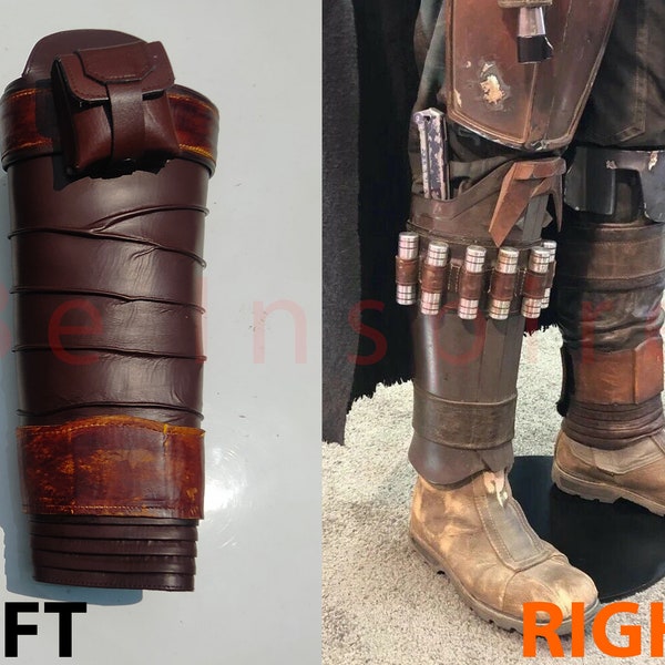 Leather Leg Armor Men - Etsy