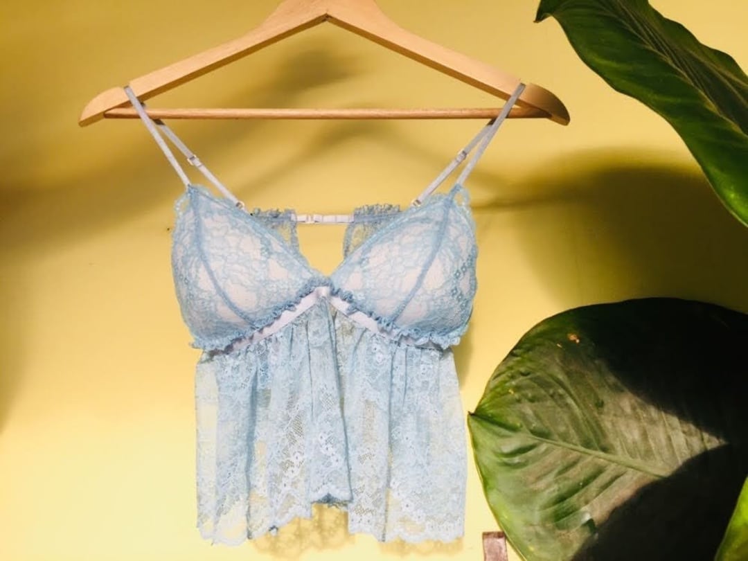 Blue BRAS Romantic Bras/ Lace Bras/ Handmade Lingerie/ White - Etsy