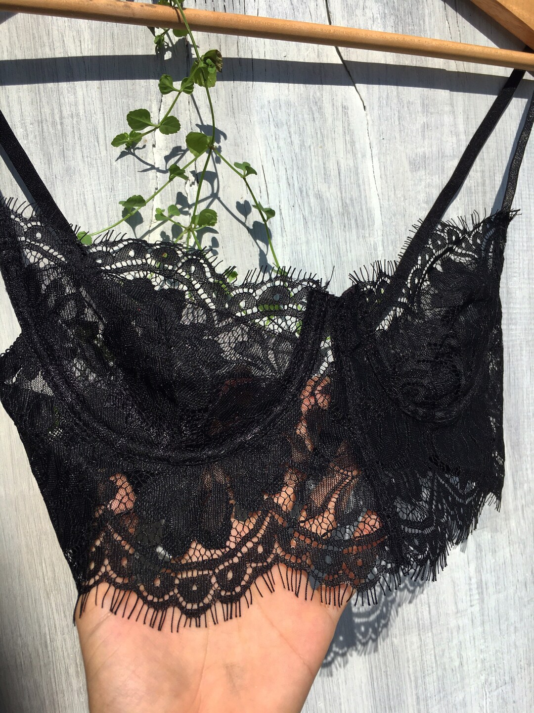 Renmi Bras Romantic Black Lace Bras Lace Bra Handmade Lingerie Black Lace Bra Wedding