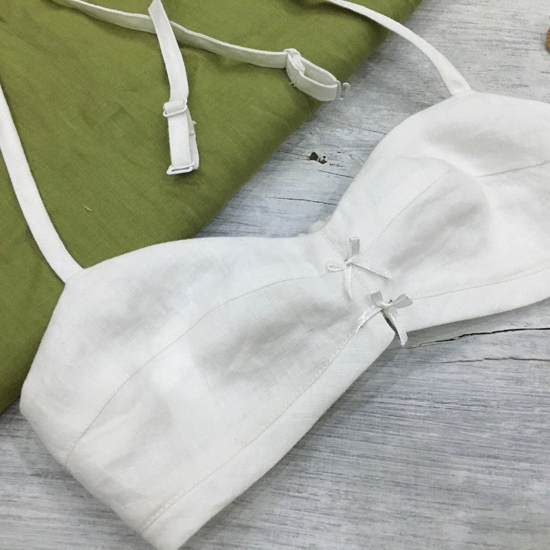 Linen Bra - Etsy