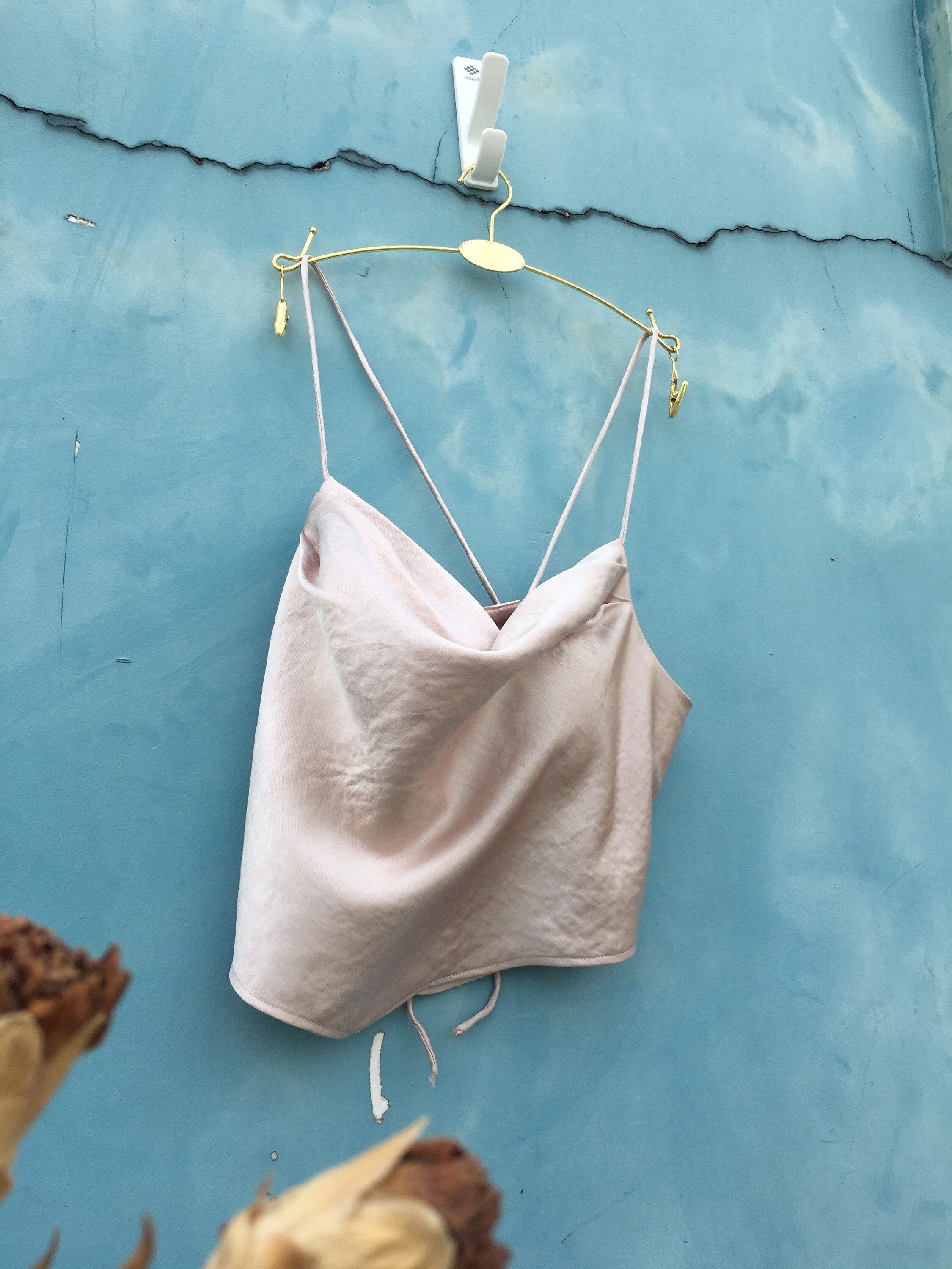 Satin Skin Color Cowl Halter Top/ Satin Mini Skirt Skin Color - Etsy