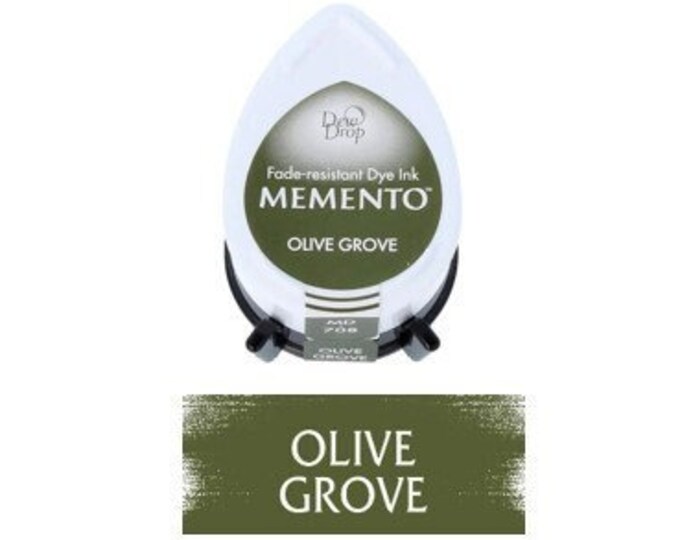 Stamp Ink Pad Olive Grove Green Memento Dew Drop Inkpad Waterproof ...