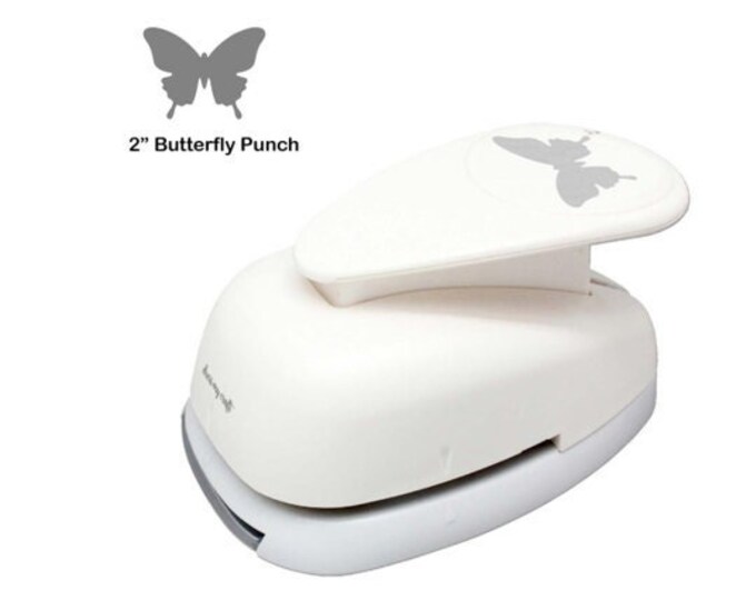 Butterfly 2" Paper Punch Dress My Craft Decorative Lever Action Craft ...
