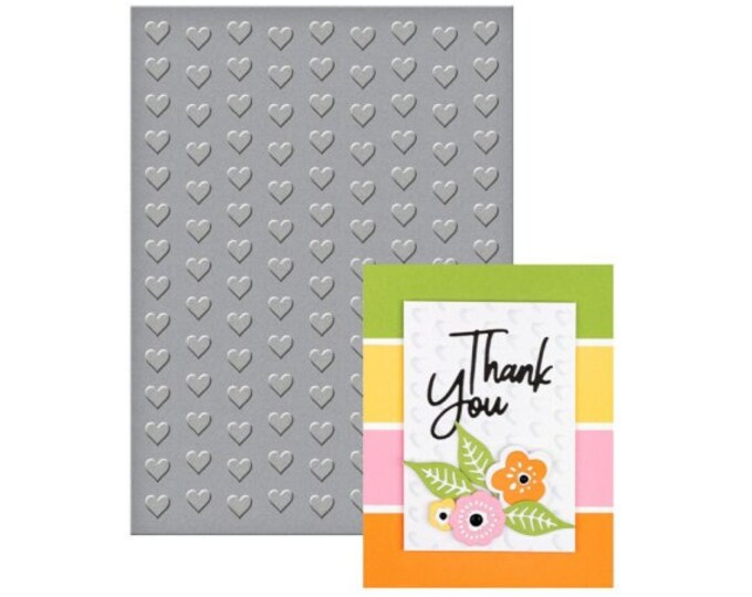 Heart & Soul 3D Texture Card Front Stamping Embossing Folder ...