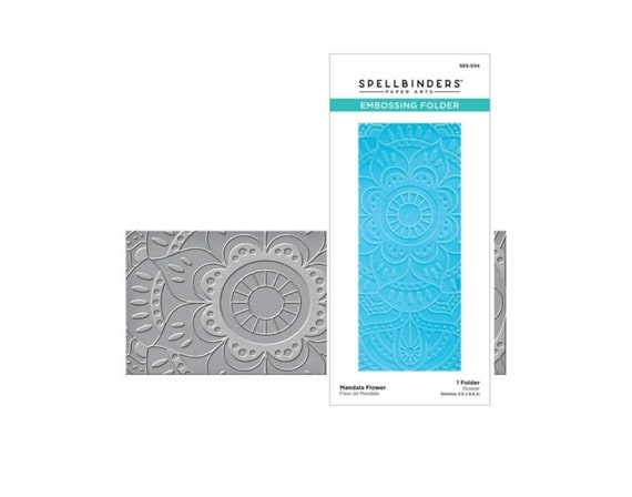 Mandala Flower 3D Texture Card Front Stamping Embossing Folder | Etsy