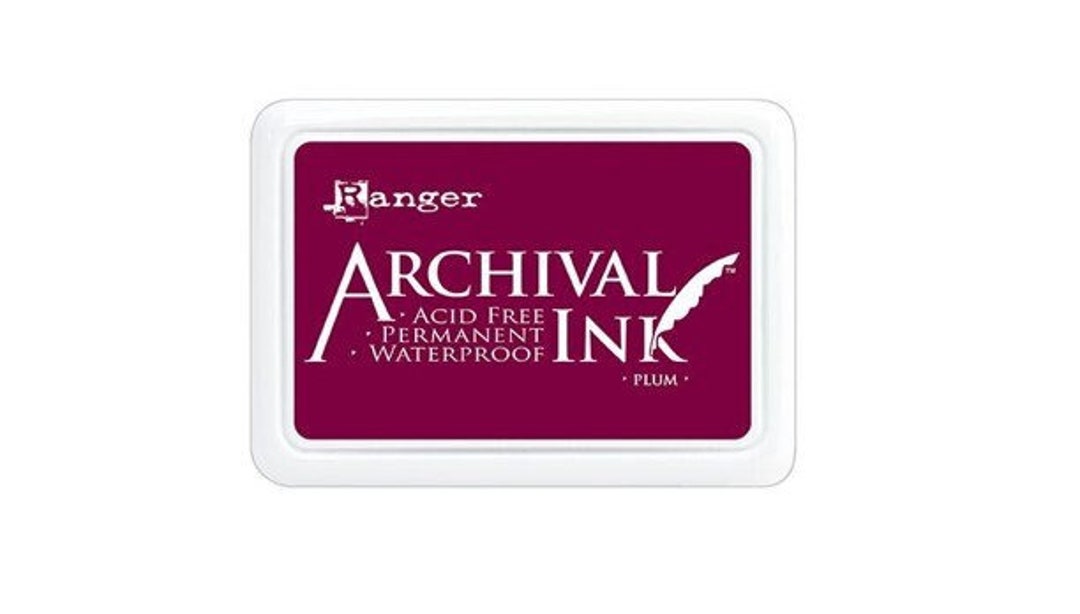Stamp Ink Pad Plum Purple Ranger Archival Rubber/clear Cling Stamp ...