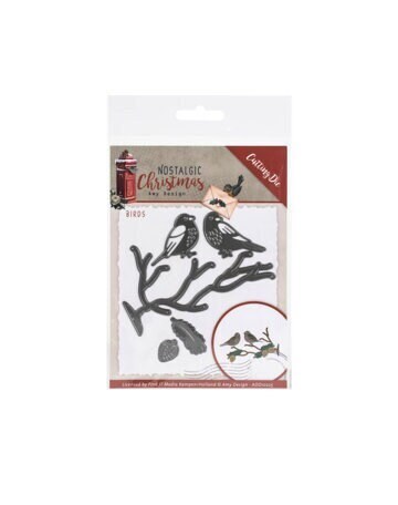 Birds on a Branch Metal Die Find It Trading Die Cutters Holiday Winter ...