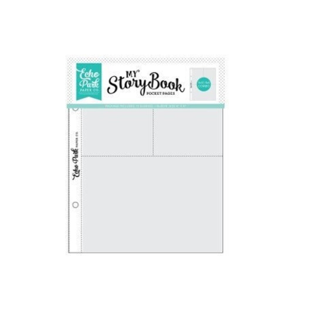 My Story Book Album 6x8 Pocket Pages 3x4 4x6 Combo Set of 10 Echo Park ...