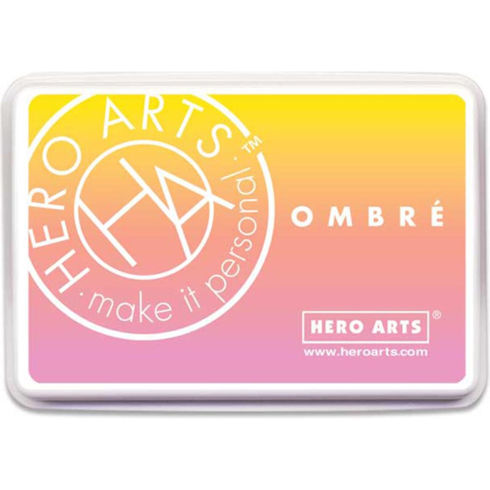 Ombre Ink Pad Pink and Yellow Lemonade Sunrise Multi Color Hero Arts ...