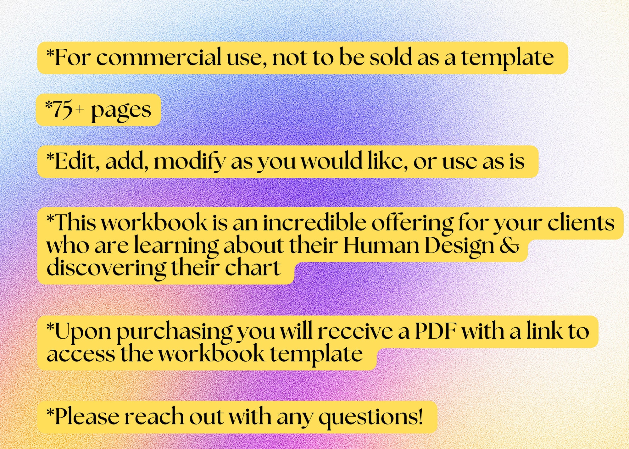 Human Design Workbook Canva Template | Coaching & Readings (digital ...