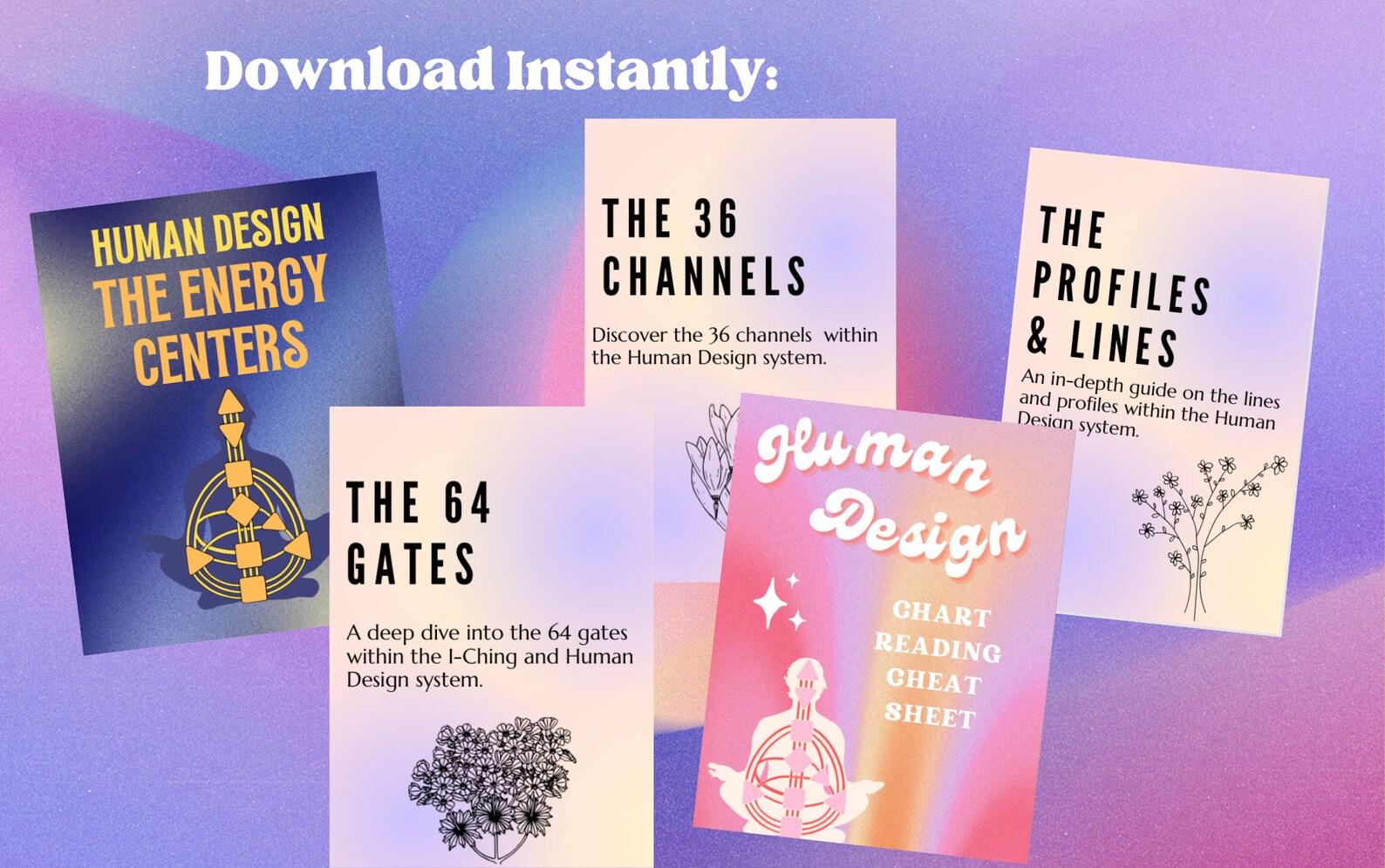 Human Design Reader Bundle 5 Ebooks Reading Human Design Charts Human ...