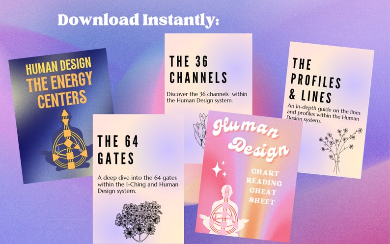 Human Design Reader Bundle 5 Ebooks Reading Human Design Charts | Human ...