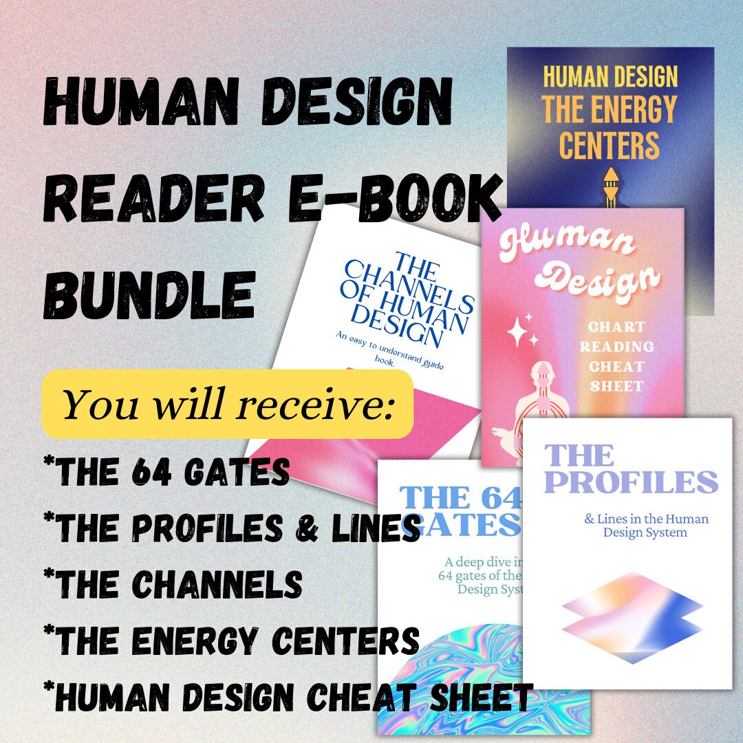 Human Design Reader Bundle 5 Ebooks Reading Human Design Charts | Human ...