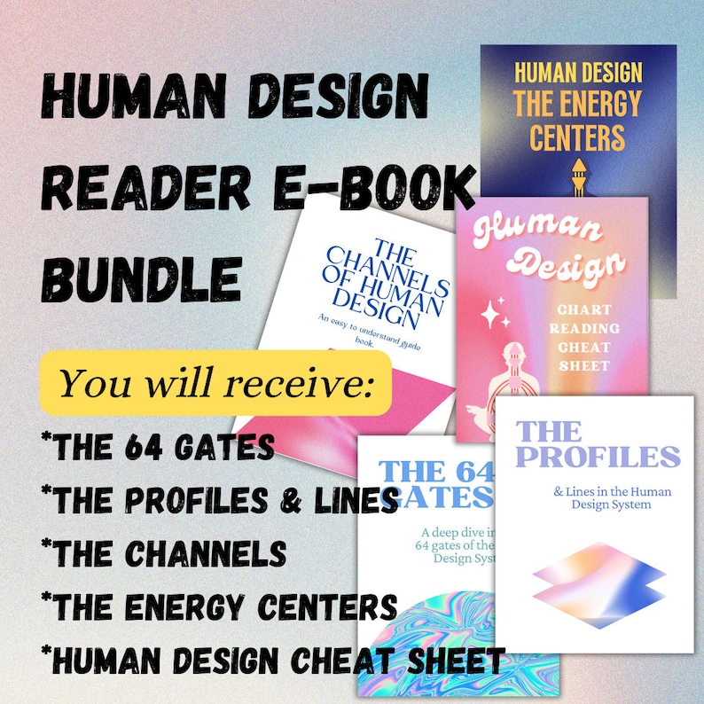 Human Design Reader Bundle 5 Ebooks Reading Human Design Charts | Human ...