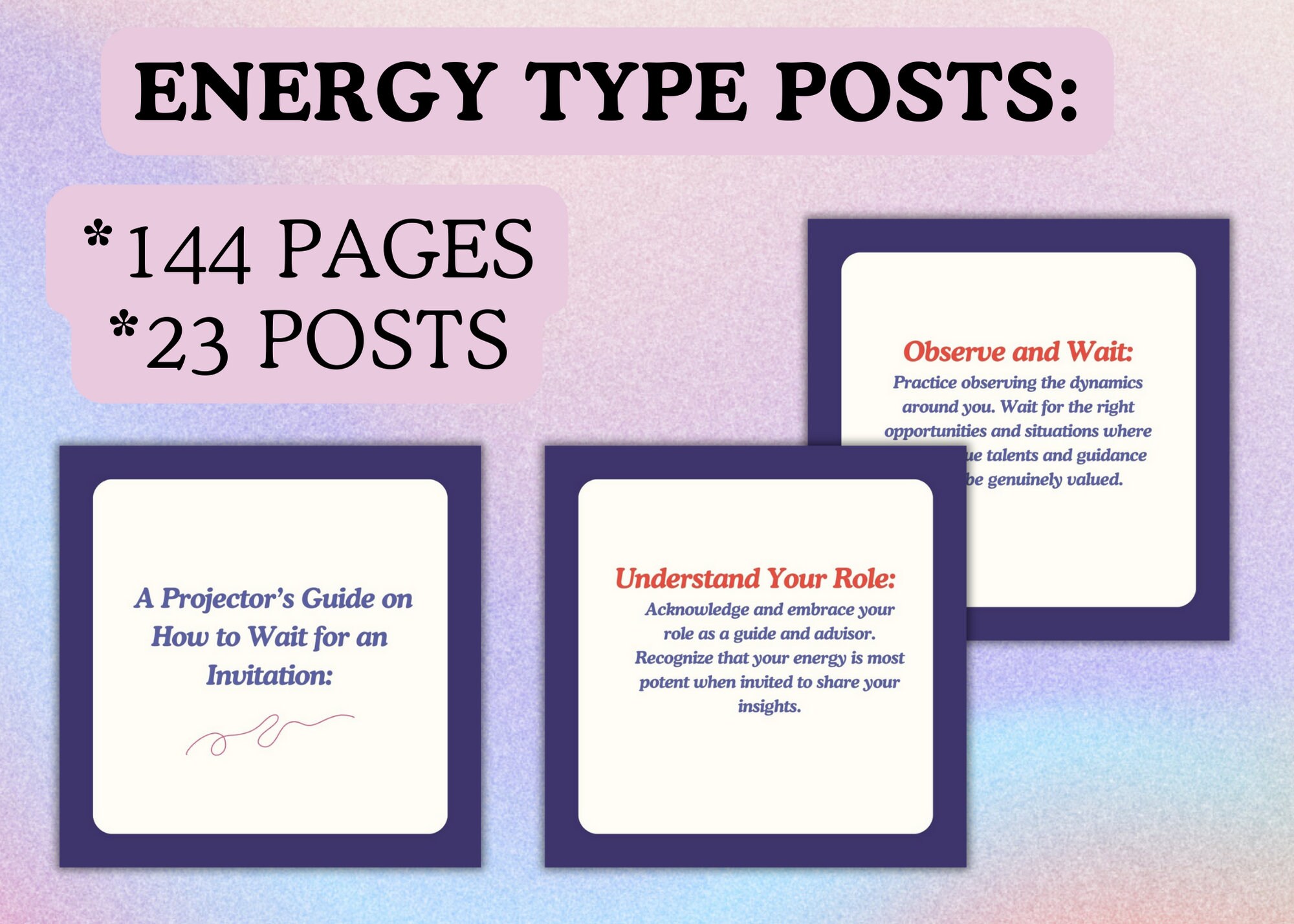 Human Design Instagram Posts Canva Templates | Human Design Canva ...