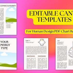 Human Design Canva Templates to Create Your Own Readings - Etsy