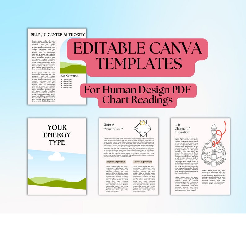 Human Design Canva Templates to Create Your Own Readings - Etsy