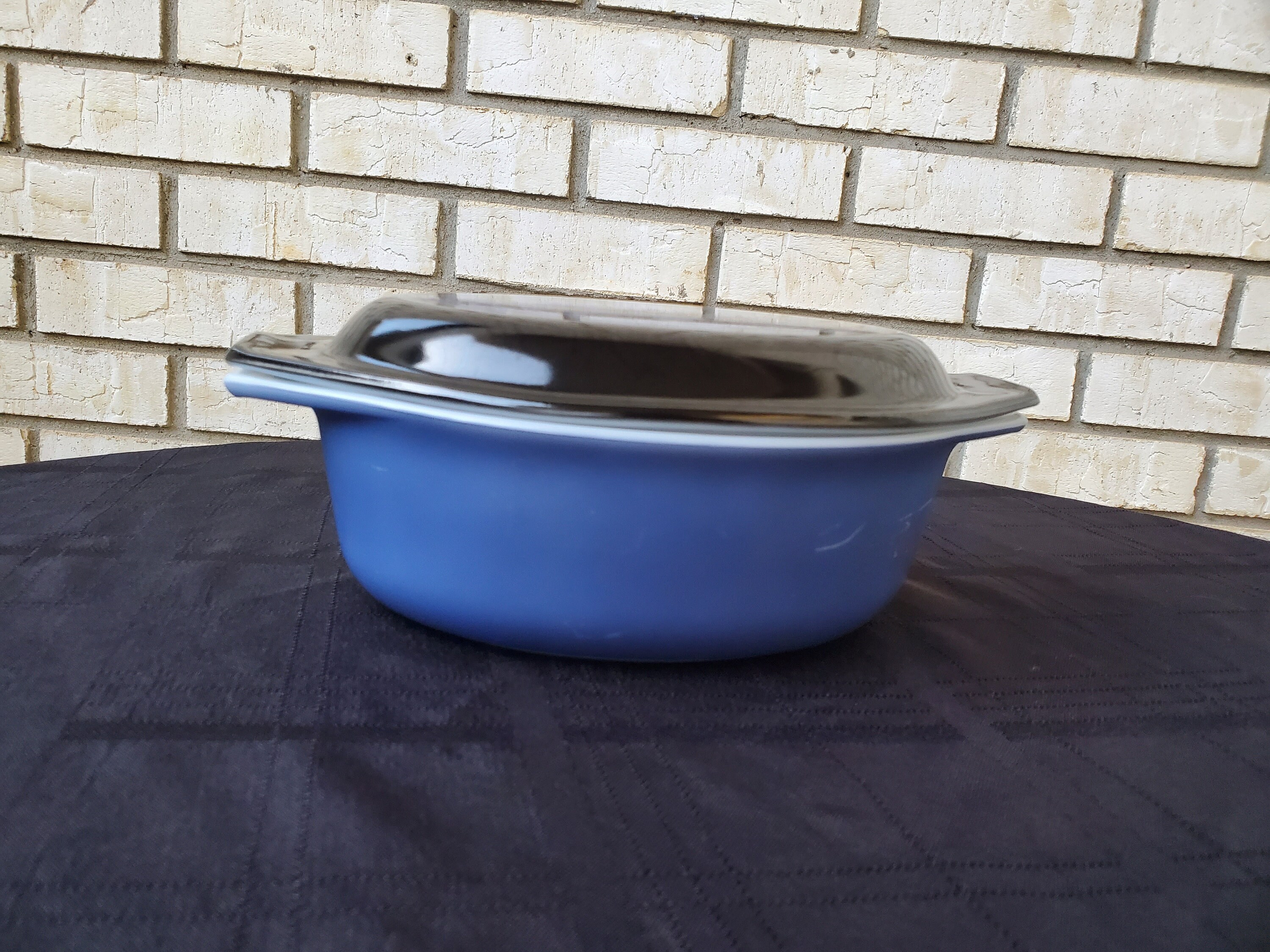 Vintage Pyrex Midnight Bloom Casserole Dish With Lid - Etsy