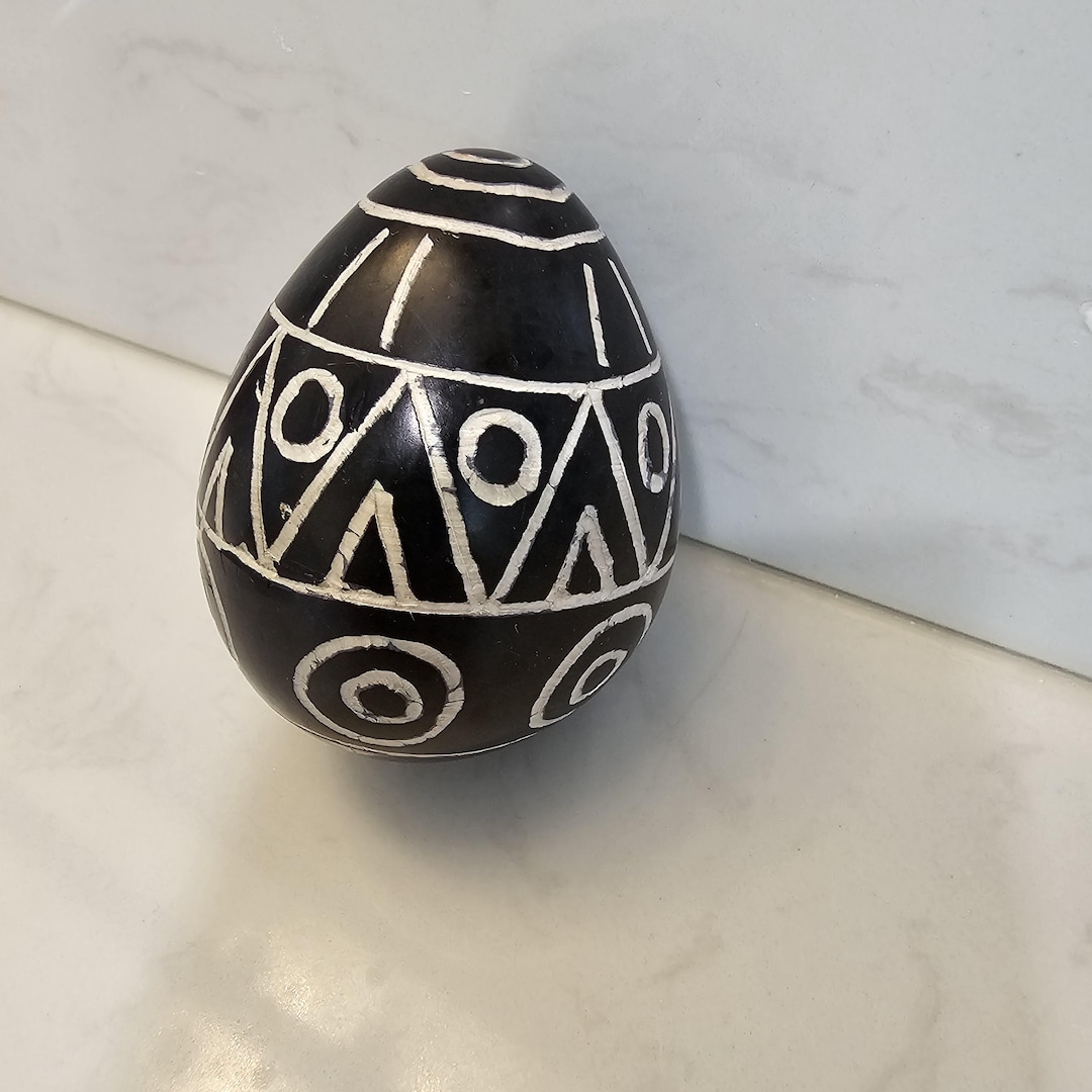 Vintage Besmo Kenyan Carved Stone Egg: African Tribal Folk Art - Etsy
