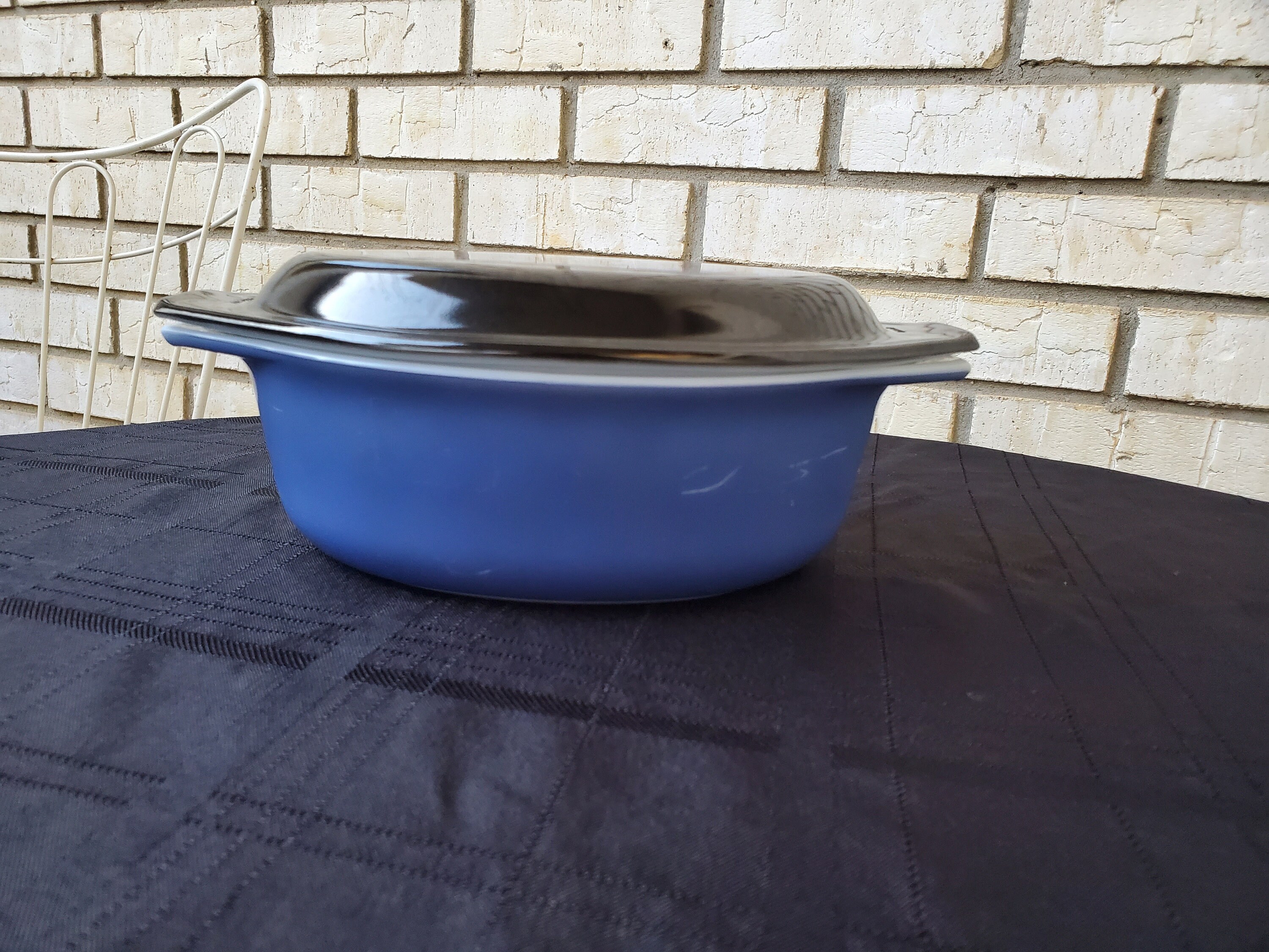 Vintage Pyrex Midnight Bloom Casserole Dish With Lid - Etsy