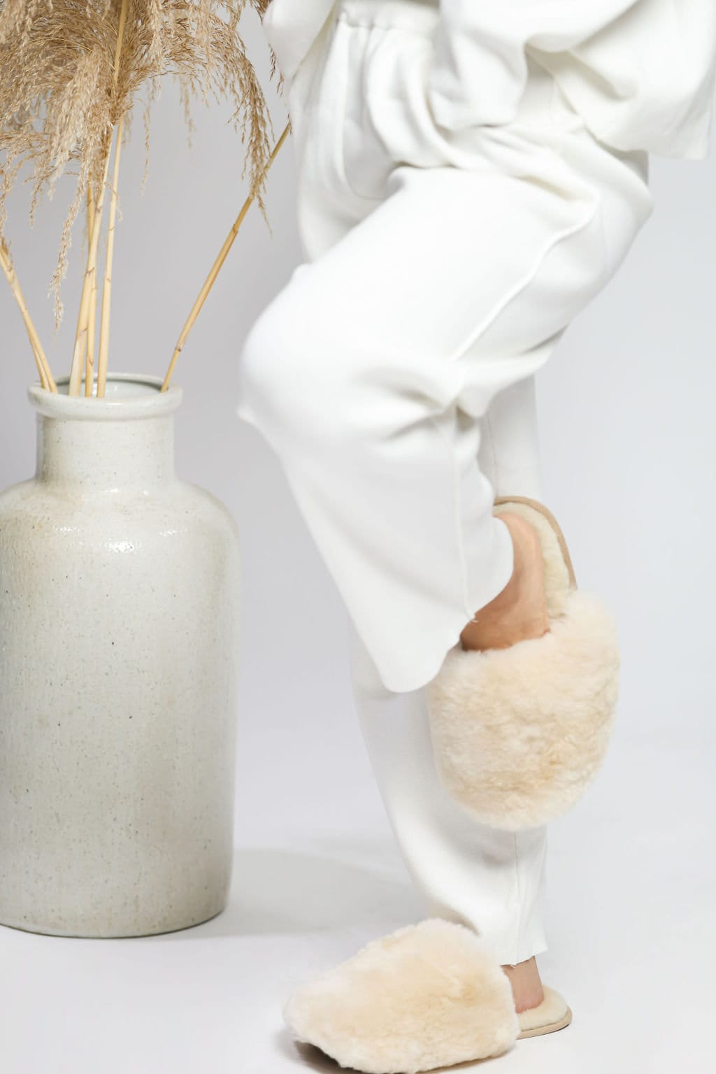 BEIGE ALPACA SLIPPERS - Etsy