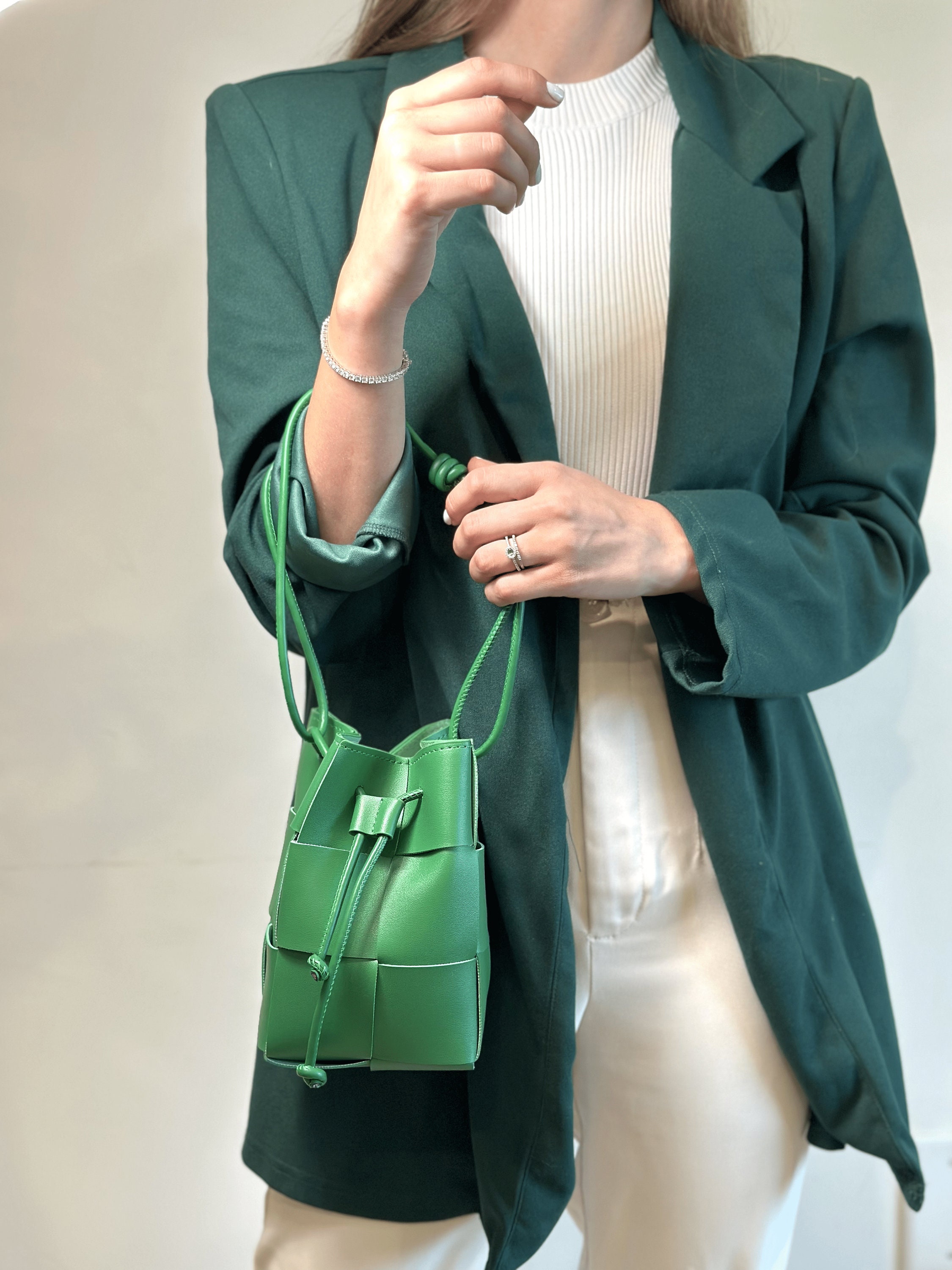 GREEN BUCKET BAG - Etsy