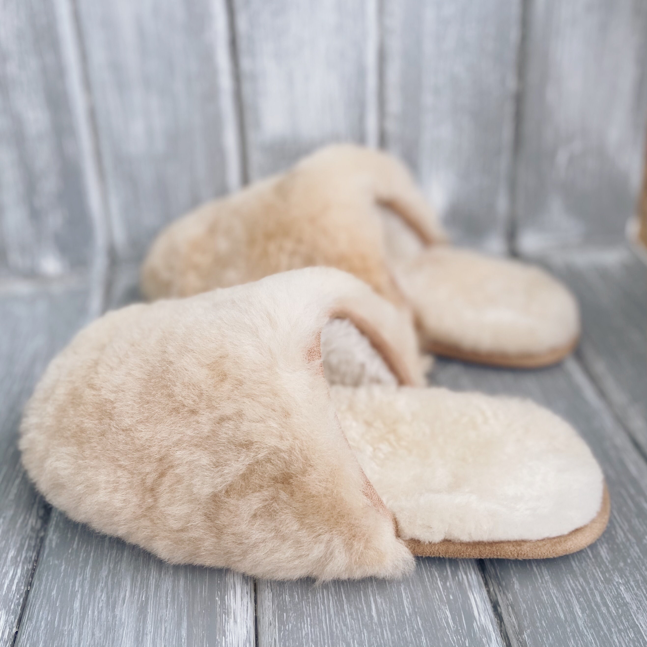 BEIGE ALPACA SLIPPERS - Etsy
