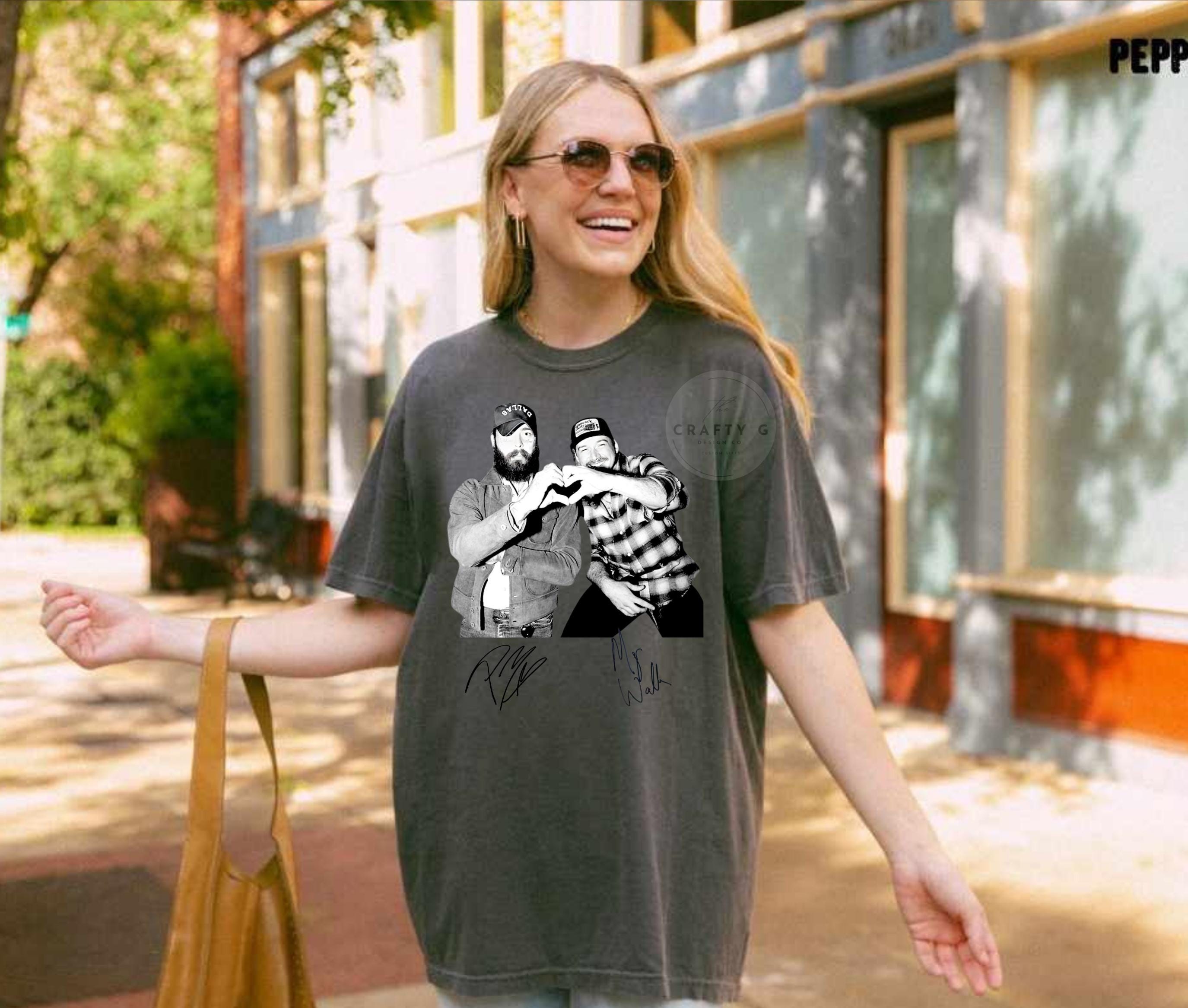 Cowboy Post Wallen Heart DTF Adult Unisex T-shirt, Crewneck - Etsy