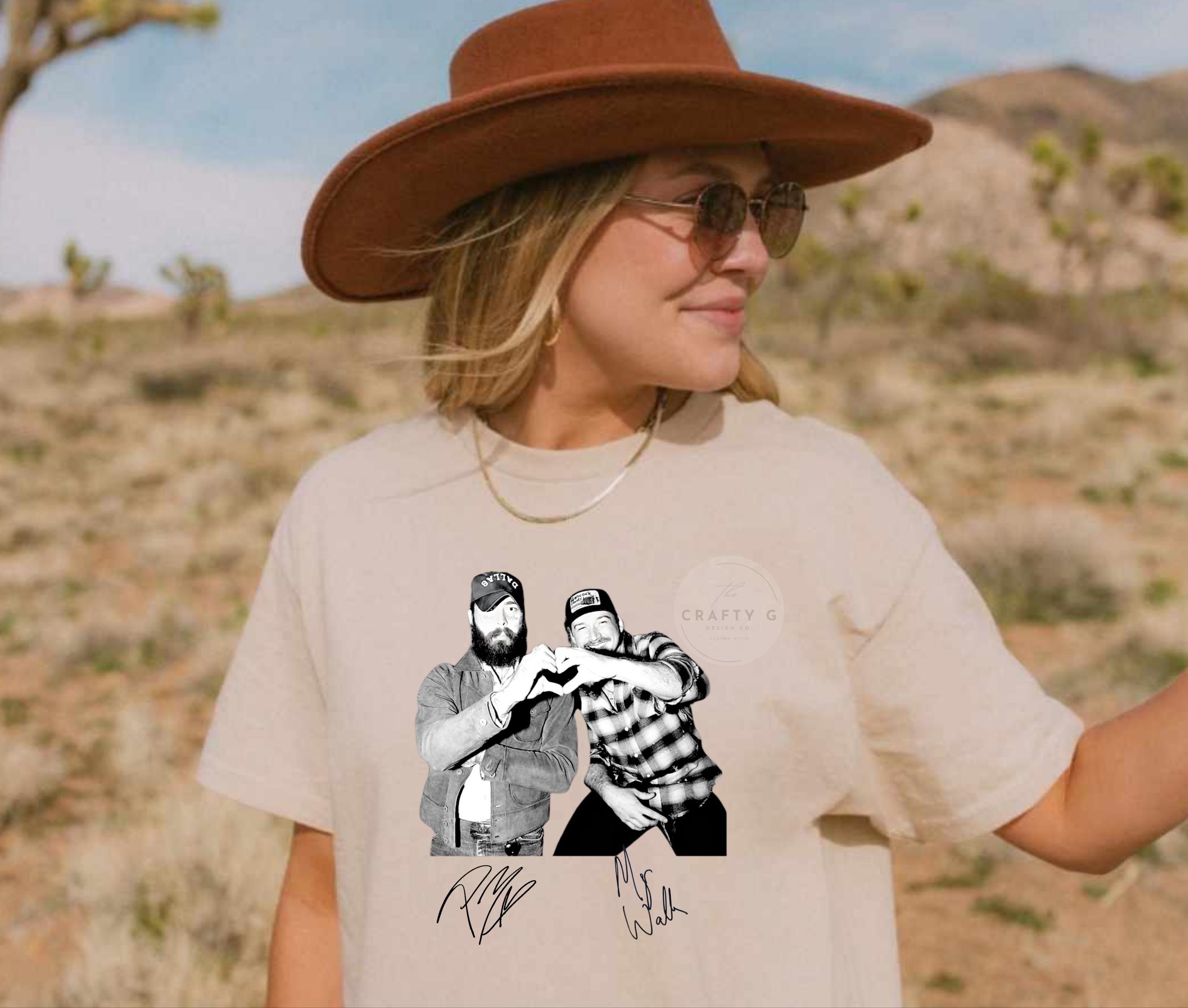 Cowboy Post Wallen Heart DTF Adult Unisex T-shirt, Crewneck - Etsy